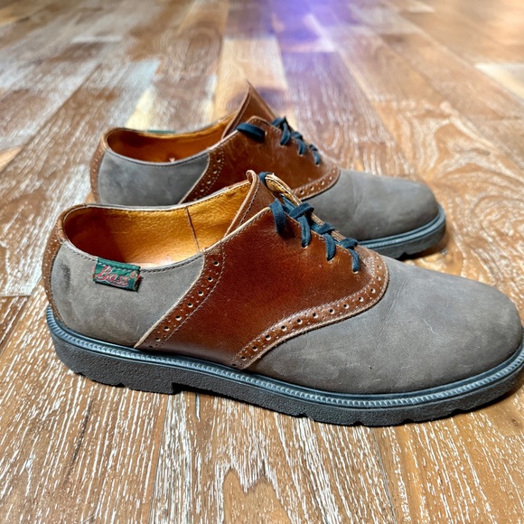 G.H. Bass & Co. | Shoes | Bass Co Mens Twotone Derby Oxford Shoes Brown ...
